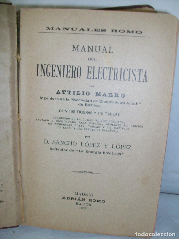manual del ingeniero electricista-attilio marro - Comprar en ...
