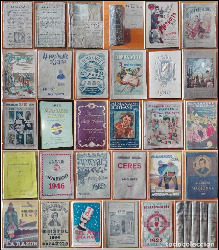 colección de almanaques (casi mil ejemplares) p - Comprar en ...