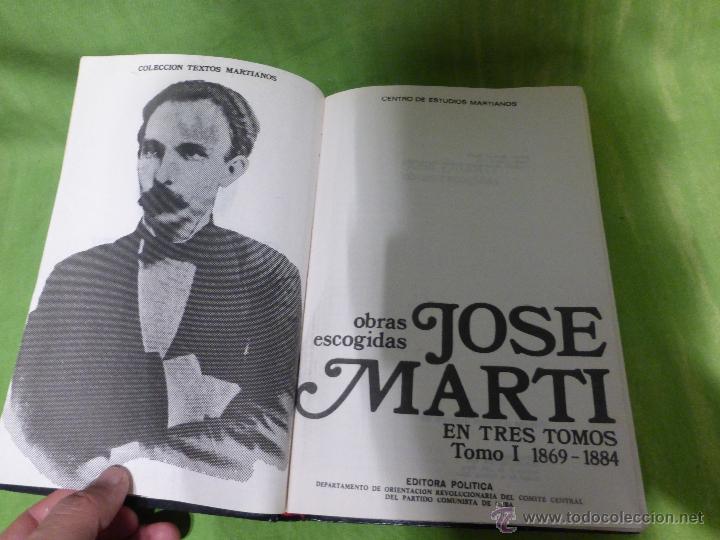 josé martí - obras escogidas - 3 tomos - centro - Comprar Libros ...