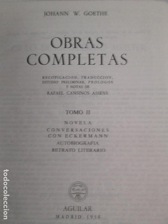 johann wolfgang goethe. obras completas i-ii-i - Comprar Libros ...