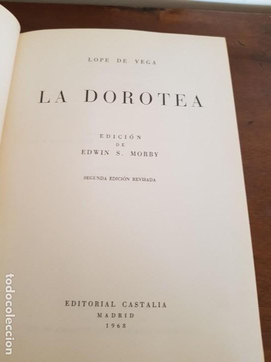 lope de vega - la dorotea - castalia 1968 - edi - Comprar Libros ...