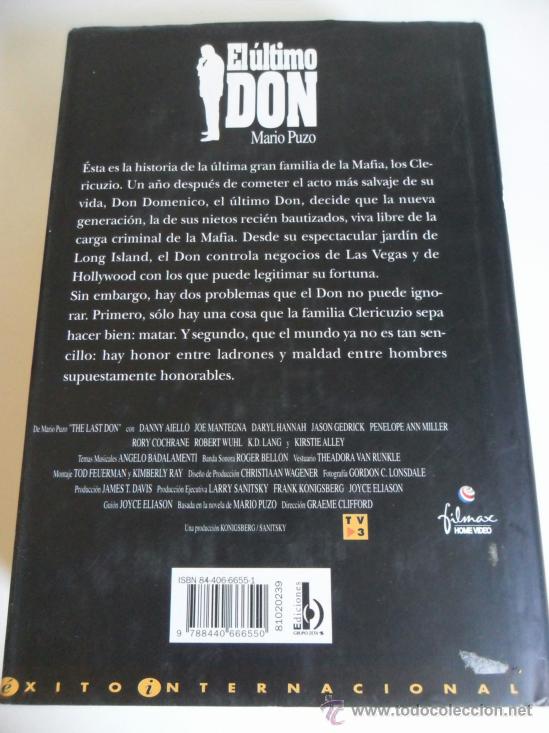 el último don . mario puzo . 698 págs tapa dura - Comprar Novela Negra ...