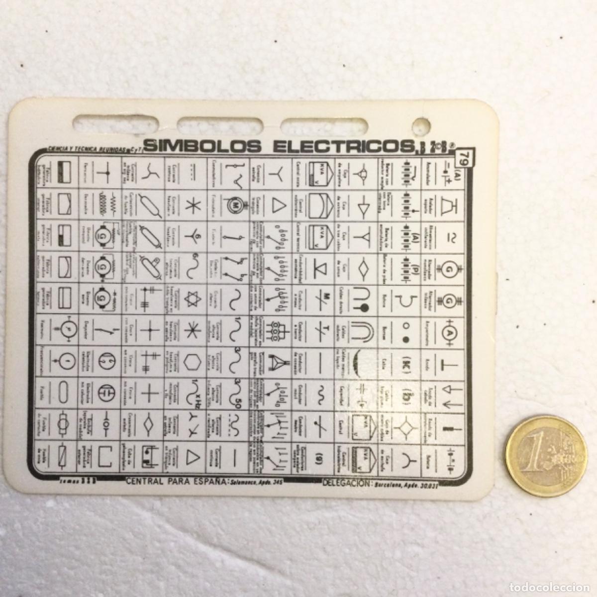 ficha / chuleta de símbolo eléctricos. nueva - Compra venta en ...