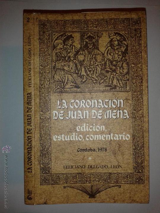 la coronación de juan de mena edición, estudio, - Comprar Libros de ...