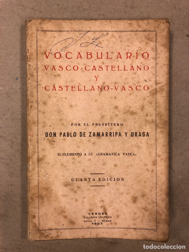 vocabulario vasco-castellano y castellano-vasco - Comprar Diccionarios ...