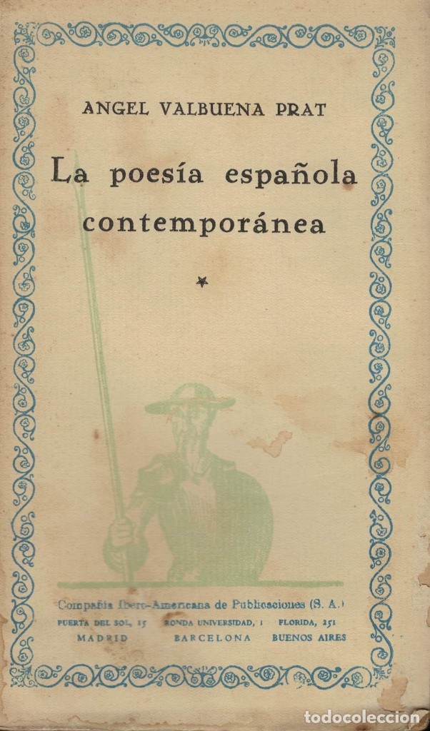 ángel valbuena prat, la poesía española contemp - Comprar Libros de ...
