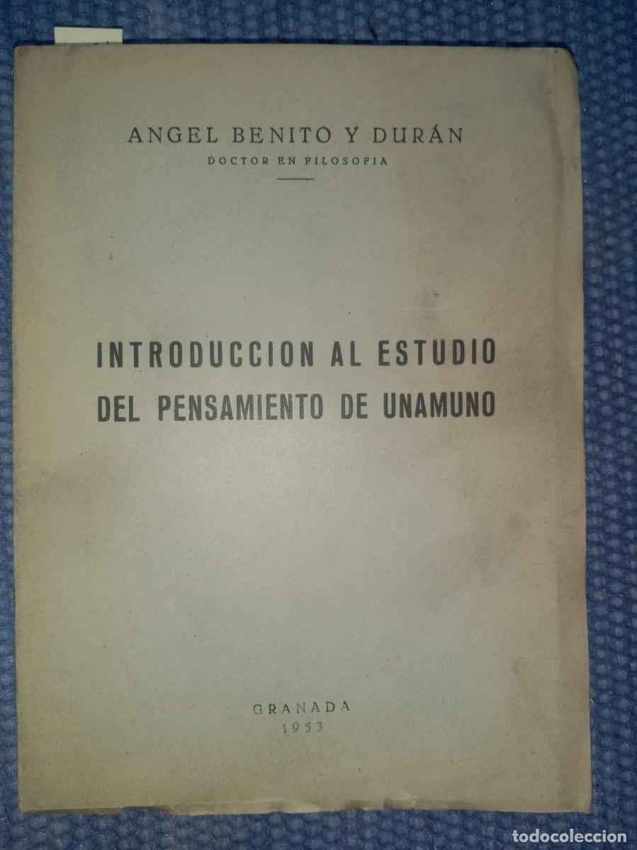 benito y durán, ángel: introducción al estudio - Compra venta en ...