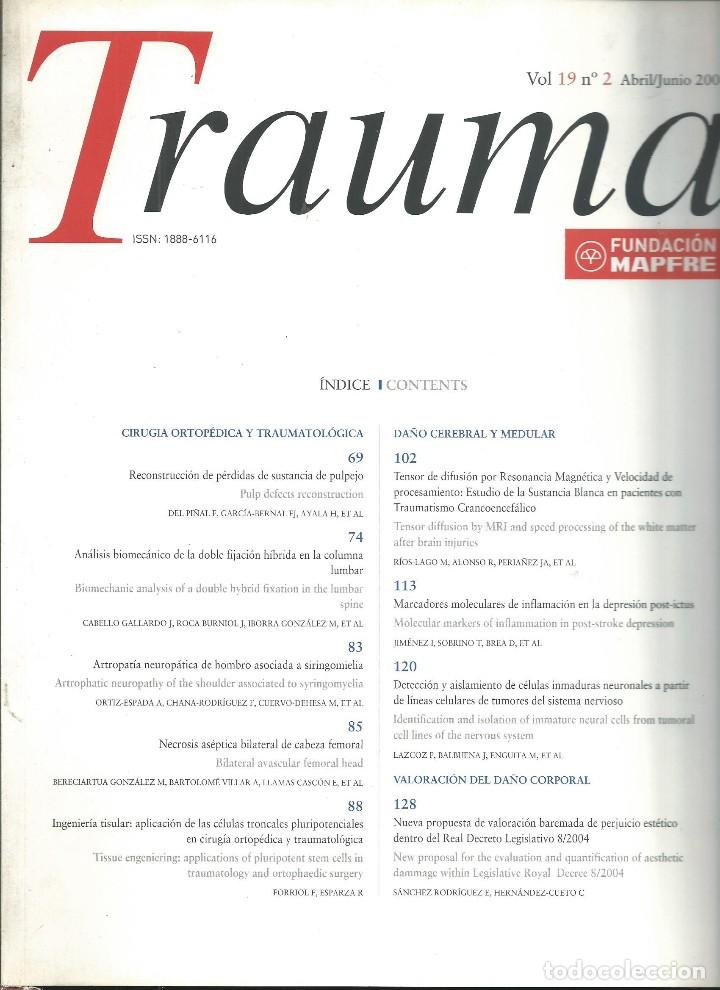 revista trauma fundacion mapfre . vol 19 nº 2 2 - Compra venta en ...