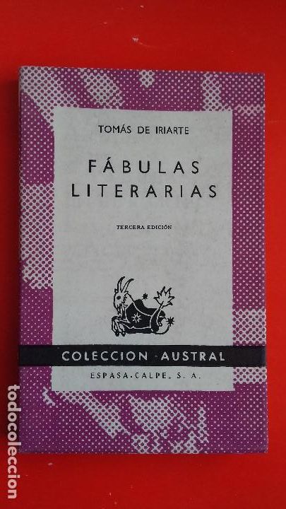 fábulas literarias. tomás de iriarte. colección - Comprar Libros de ...