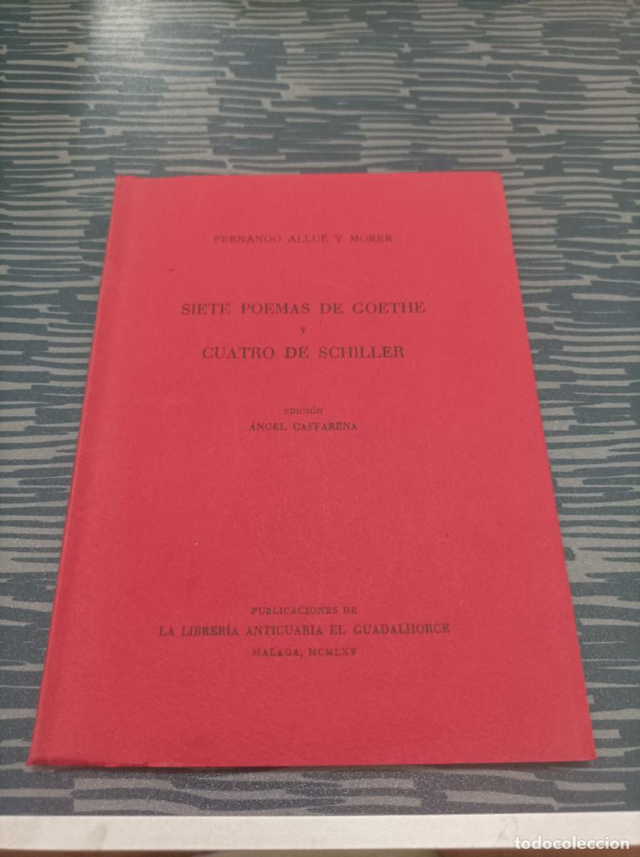 siete poemas y cuatro de schiller, fernando all - Compra venta en ...