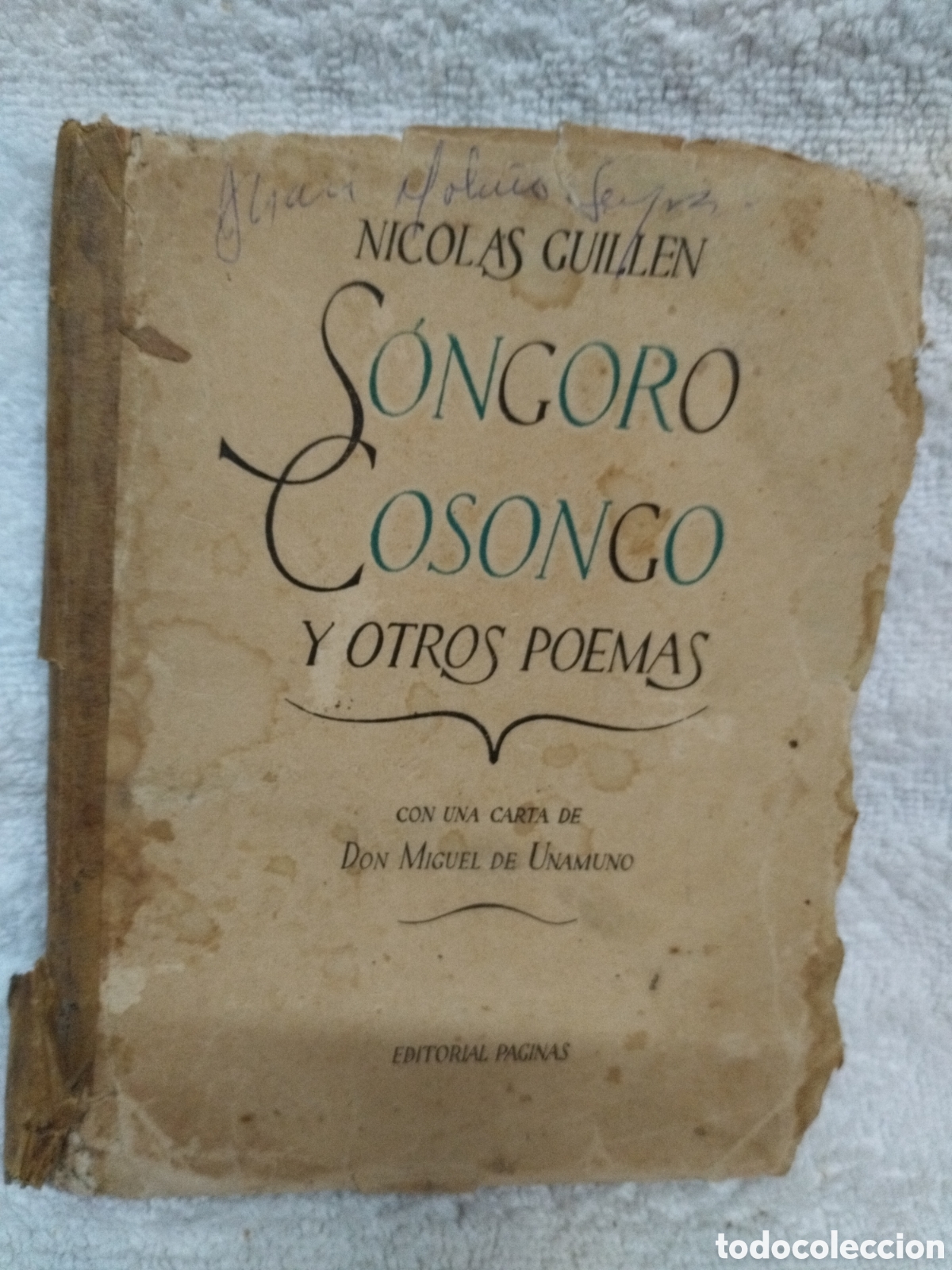 nicolás guillén- songoro cosongo y otros poemas - Compra venta en ...