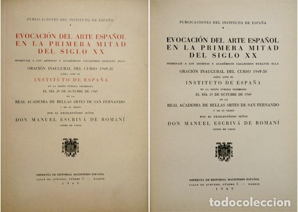 escrivá de romaní, manuel. evocación del arte - Comprar en ...
