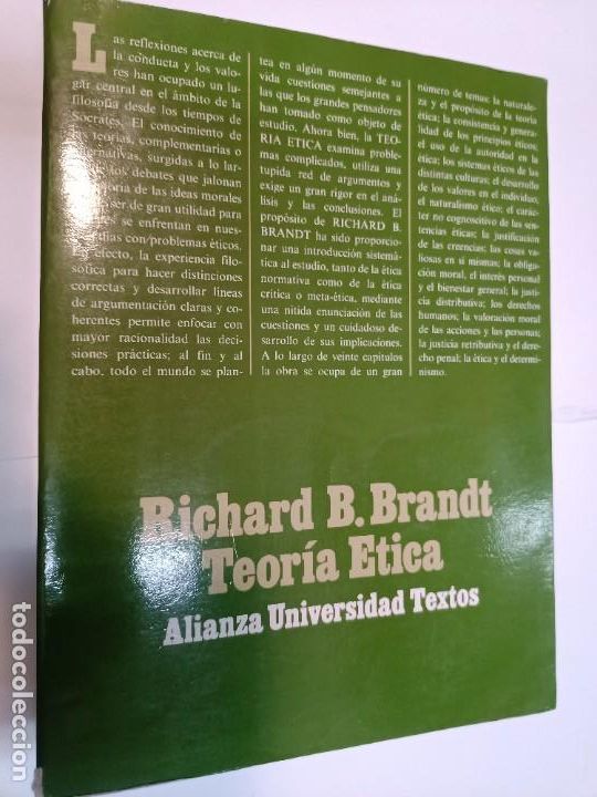 richard b. brandt teoria ética sa10320 - Compra venta en todocoleccion