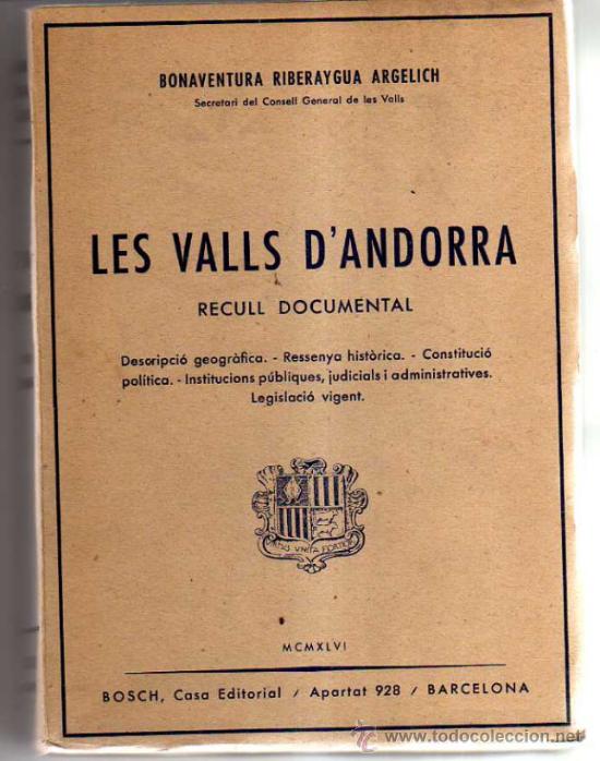 andorra. les valls d'andorra. recull documental - Comprar Libros sin ...