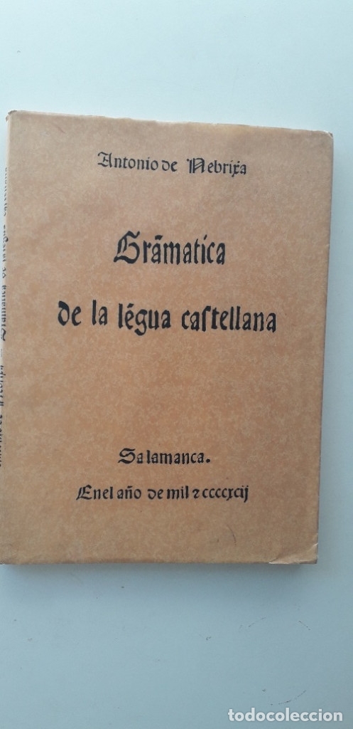 gramática de la lengua castellana. antonio de n - Comprar Libros sin ...