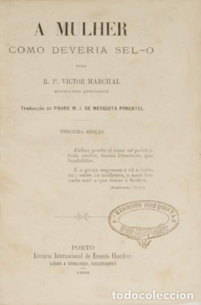 victor marchal. (r. p.) - a mulher como deveria - Compra venta en ...