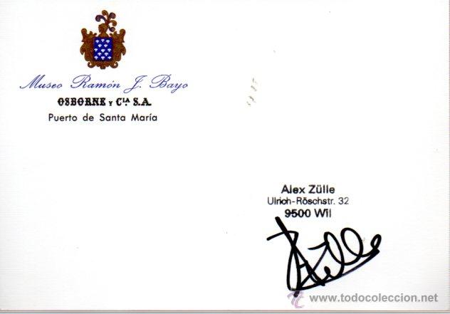 signed,autograph,firma,firma de alex zulle ,cic - Comprar Manuscritos ...