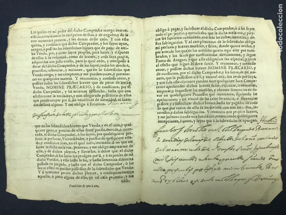 1699. romanos (zaragoza). impreso/manuscrito. v - Comprar Manuscritos ...