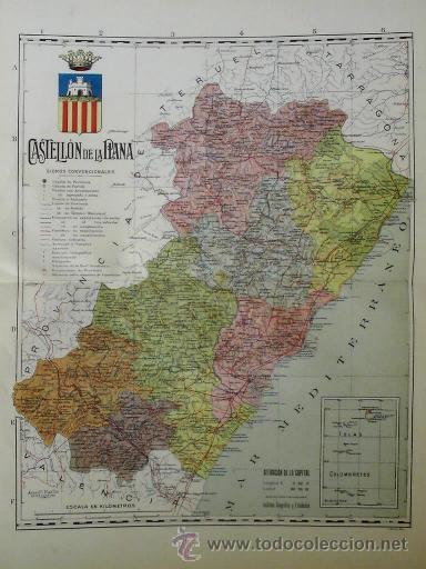 mapa de la provincia de castellón de la plana, - Compra venta en ...