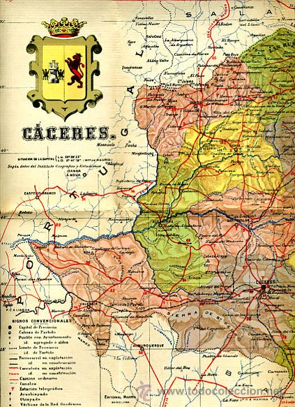 mapa provincia caceres , provincias de españa - Comprar Mapas ...