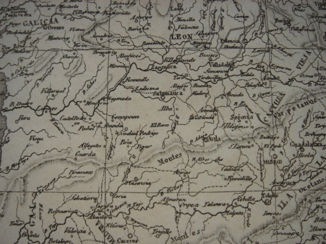 mapa de españa, original, verdejo, madrid, 1860 - Comprar Mapas ...