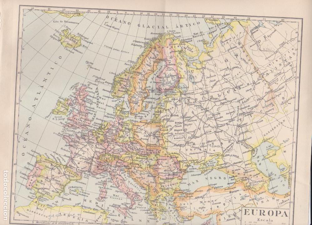 mapa de europa - 1954 - Comprar Mapas contemporáneos en todocoleccion ...