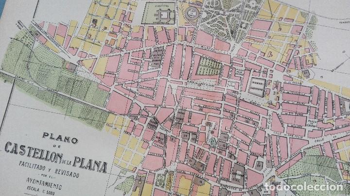 mapa y plano historico castellon la plana 1910 - Comprar Mapas ...