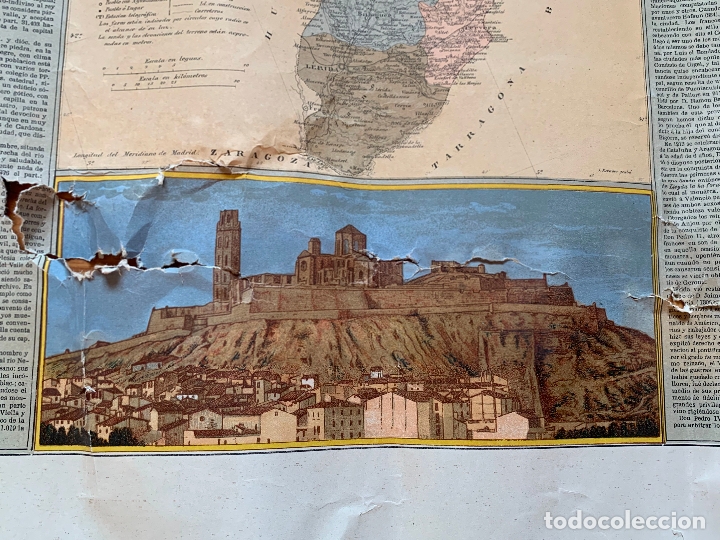 precioso antiguo mapa prov. lerida, numerado, l - Comprar Mapas ...