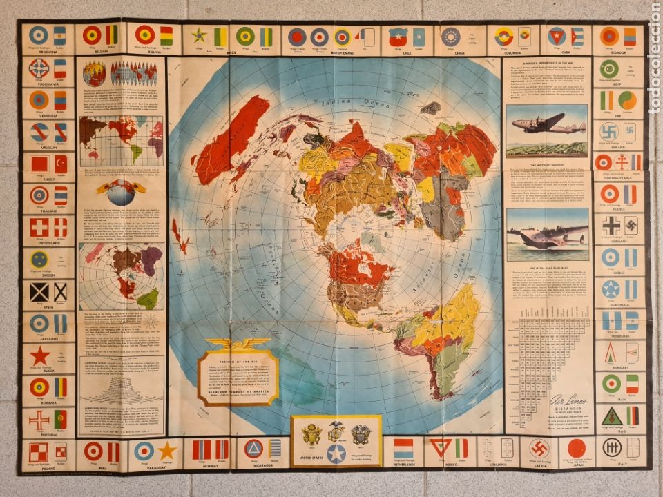 cartel mapa global alcoa aluminum año 1943 segu - Comprar Mapas ...