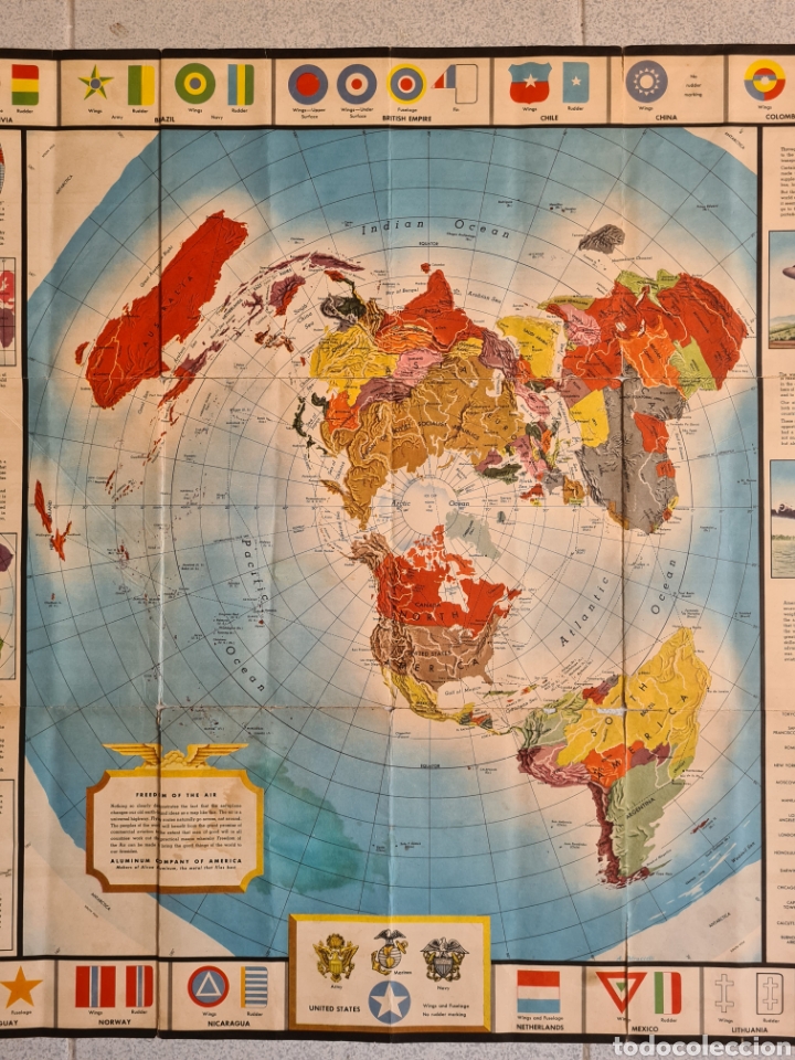 cartel mapa global alcoa aluminum año 1943 segu - Comprar Mapas ...