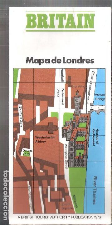 britain. mapa de londres. 1976 - Comprar Mapas contemporáneos en ...