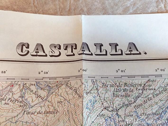 mapa topográfico castalla alicante provincia co - Compra venta en ...