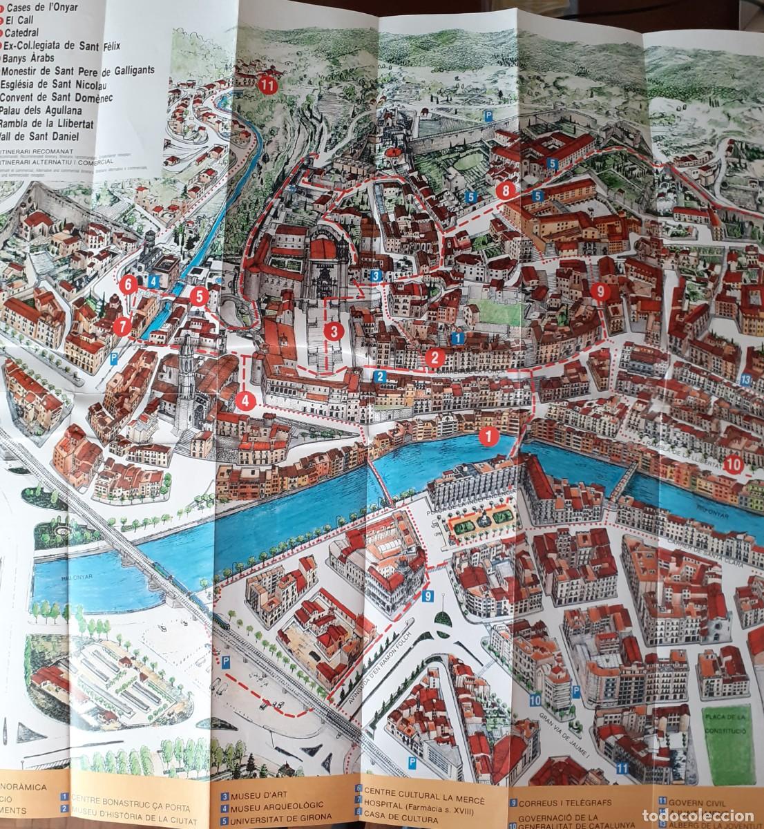 Mapa turistico girona foto - Explorandofrancia.com