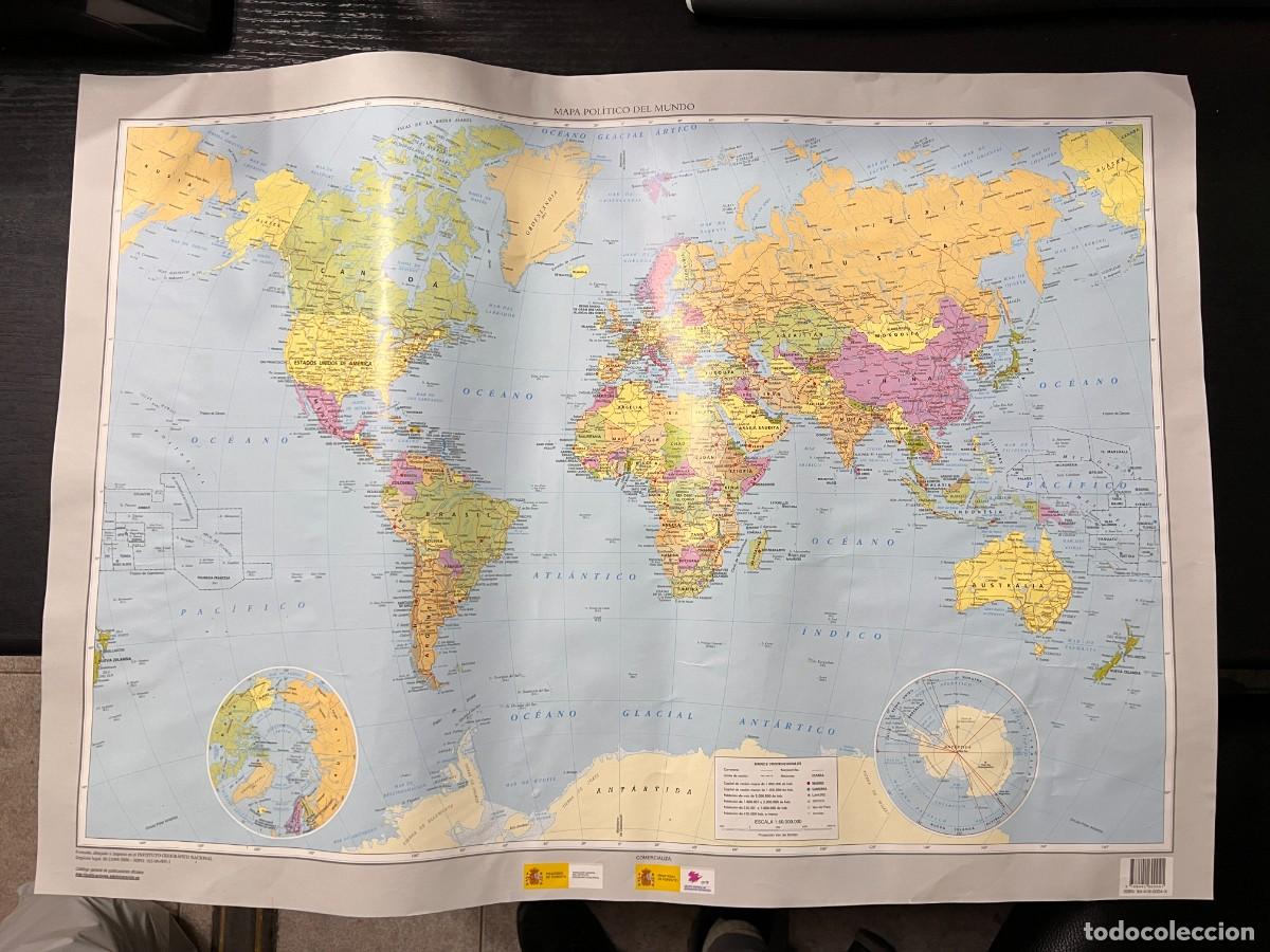 Mapa Geopolitico Del Mundo Póster Altamente Detallado Mapa Político