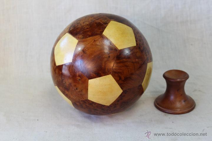 balon de futbol en madera maciza con marqueteri - Comprar Material de ...