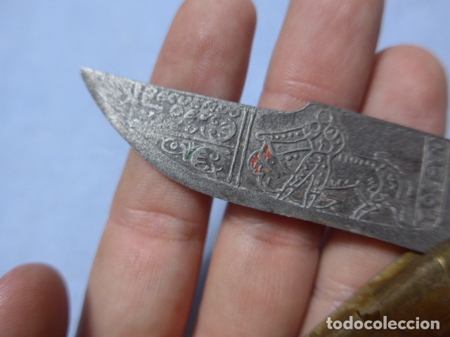 * antigua navaja de toledo con hoja trabajada t - Comprar Armas Blancas ...
