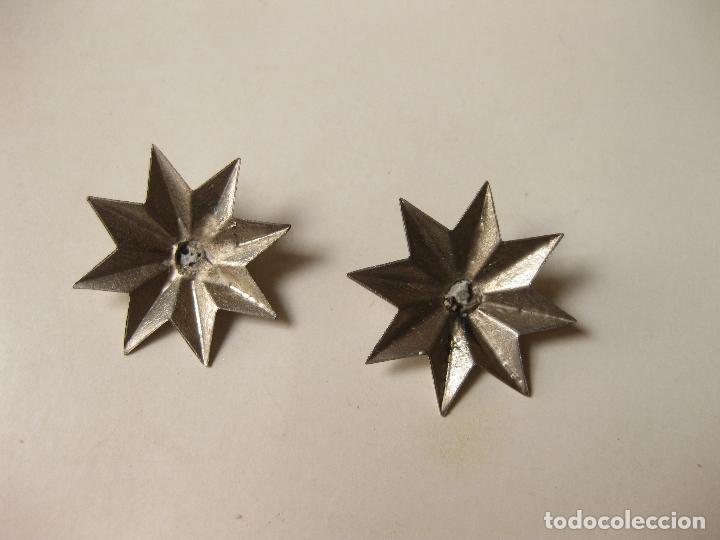pareja de estrellas blancas metalicas de 8 punt - Comprar Insignias ...