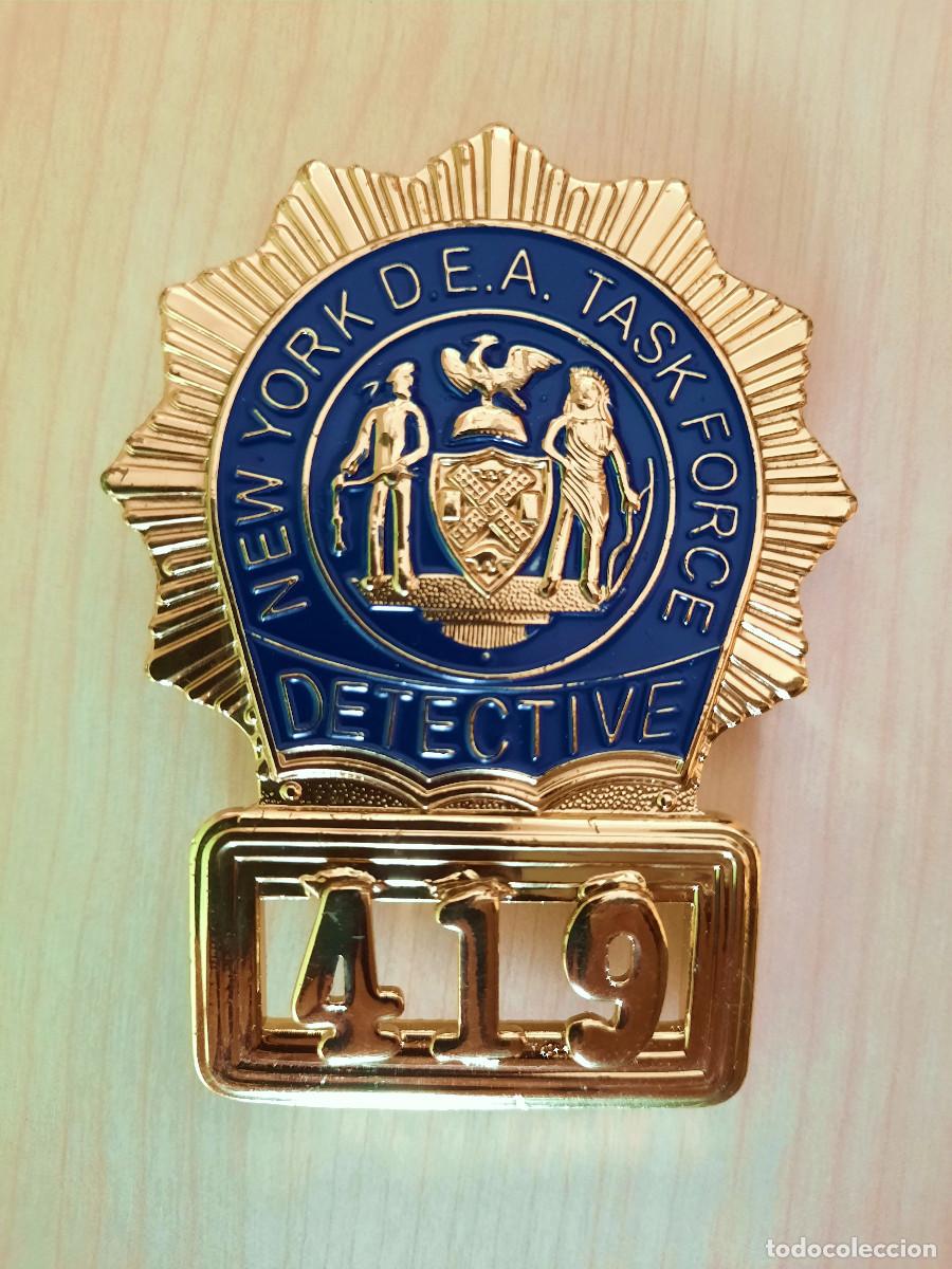 Placa De Detective De Policía Holder Badge Detective New York