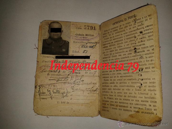 cédula militar de identidad, ejército popular, - Comprar Propaganda ...