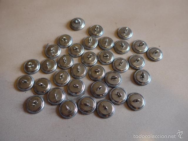 lote de 34 botones antiguos plateados lisos, pe - Comprar Botones ...