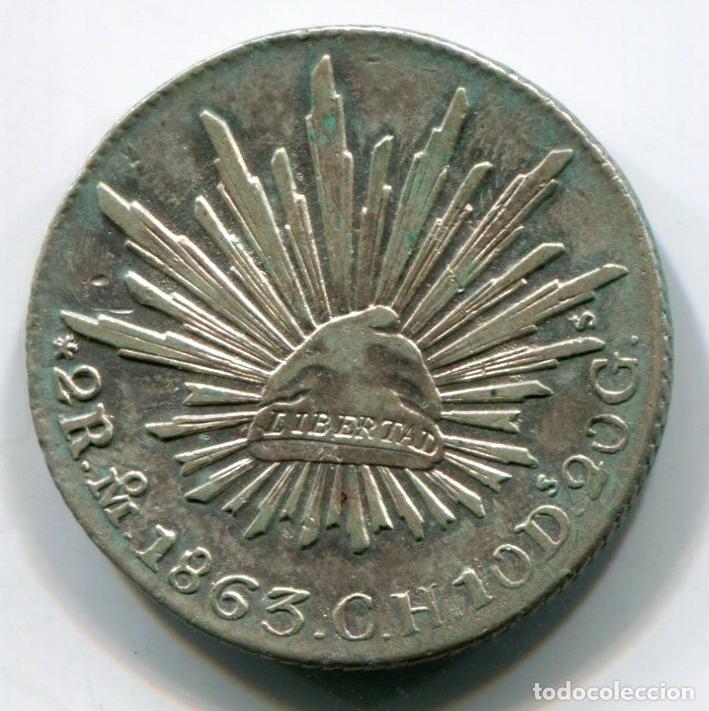 mexico - mejico - 1 real de plata - 1863 - bril - Comprar Monedas ...