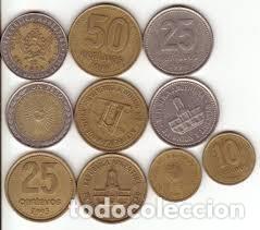 monedas de 5 10 25 y 50 centavos - Compra venta en todocoleccion