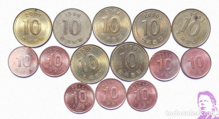 lote monedas corea del sur south korea 10 won v - Comprar Monedas ...