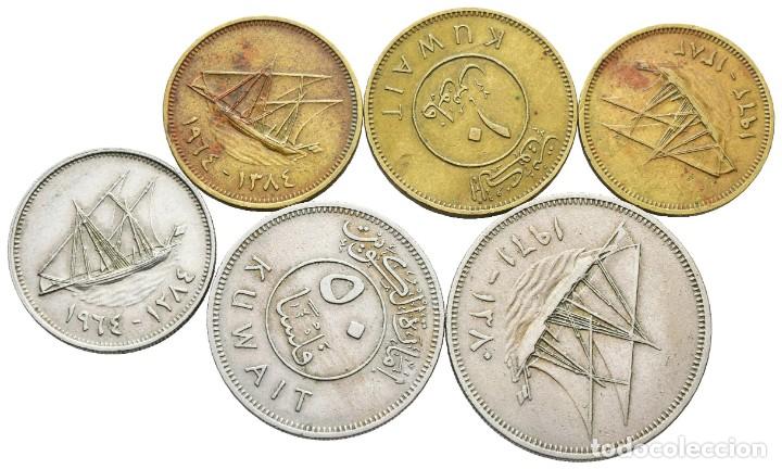 lote x 6 monedas de kuwait. 5 fils 1962-64, - Comprar Monedas antiguas ...