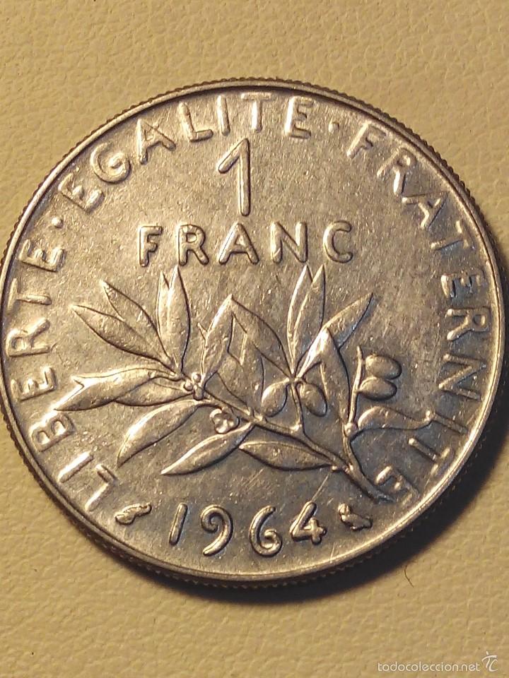 moneda francia 1 franc - franco 1964.mbc - Comprar Monedas antiguas de ...