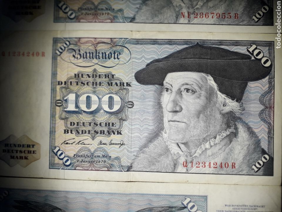 100 marcos alemanes. 5 billetes de 100 marcos. - Comprar Monedas ...