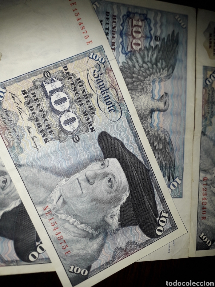 100 marcos alemanes. 5 billetes de 100 marcos. - Comprar Monedas ...