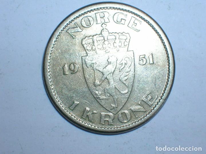 noruega 1 corona 1951 (5889) - Comprar Monedas antiguas de Europa en ...