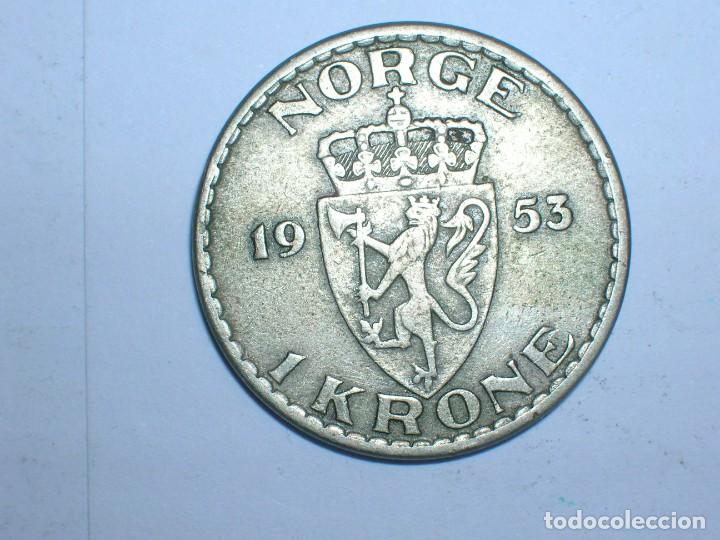 noruega 1 corona 1953 (5890) - Comprar Monedas antiguas de Europa en ...