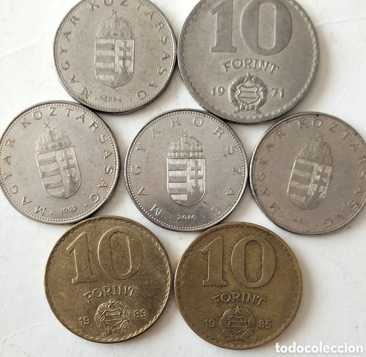 lote 7 monedas distintas 10 florines hungría - Compra venta en ...